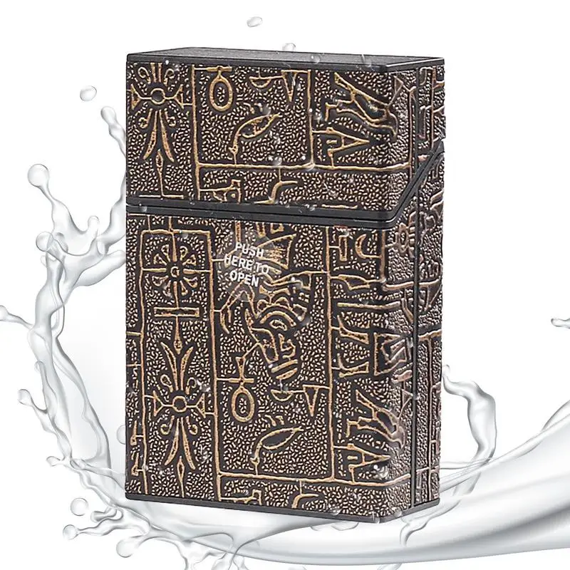 Portable-Cigarettes-Storage-Box-Vintage-Elegant-Moisture-Proof-Squeeze ...