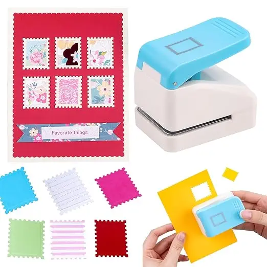 Postage Stamp Embossing Punch Star Punches Score Tools for Scrapbooking ...