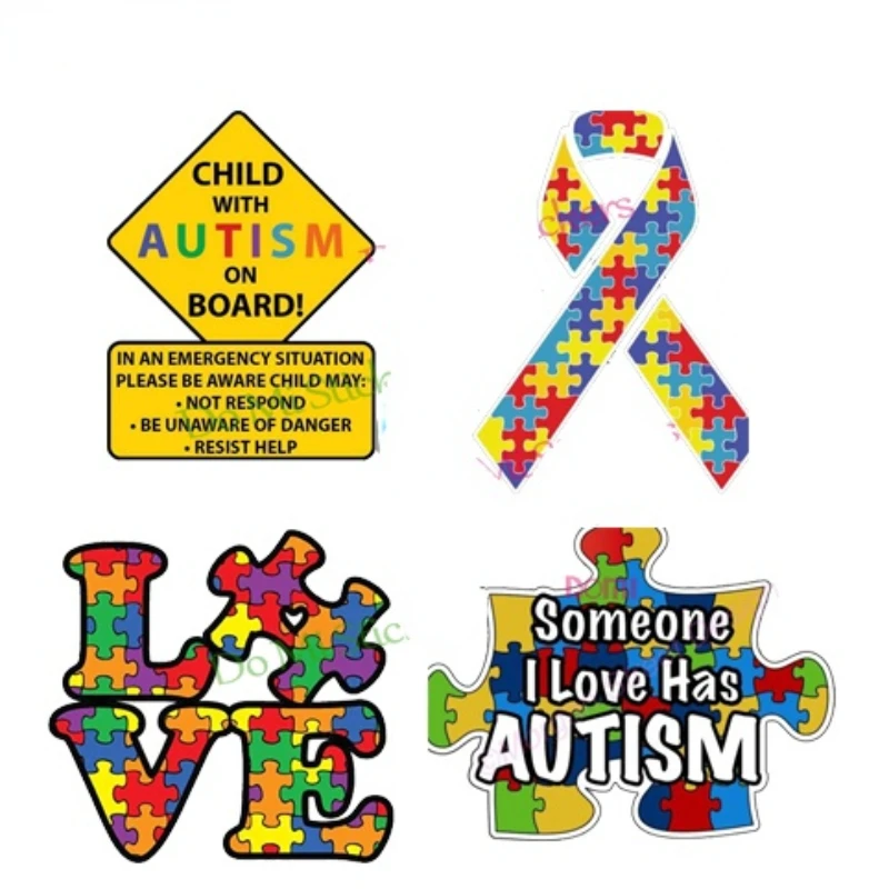 Car-Sticker-with-Autism-Alert-Responders-and-Autism-Awareness-Love ...