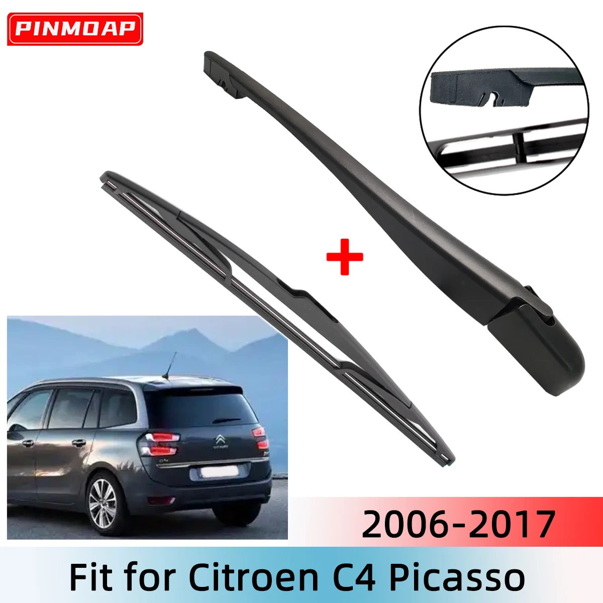 1/2PCS Rear Wiper Blade Wiper Arm Kit For Citroen C4 Picasso 2006--2017 ...