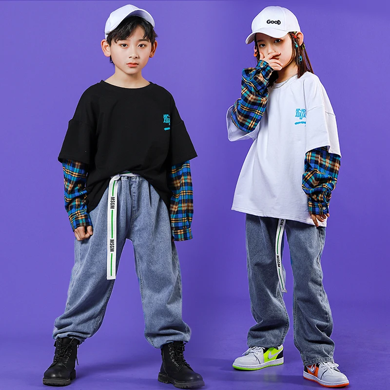 Boys Street Dance Clothes Hip Hop Dancer Outfit Children's Day Dancing ...