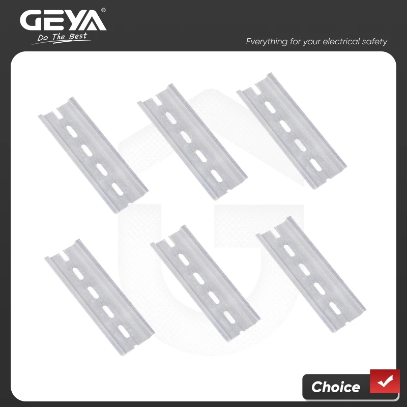 6PCS-GEYA-Guide-Rail-Aluminum-Universal-Type-35mm-Slotted-DIN-Rail-Long ...