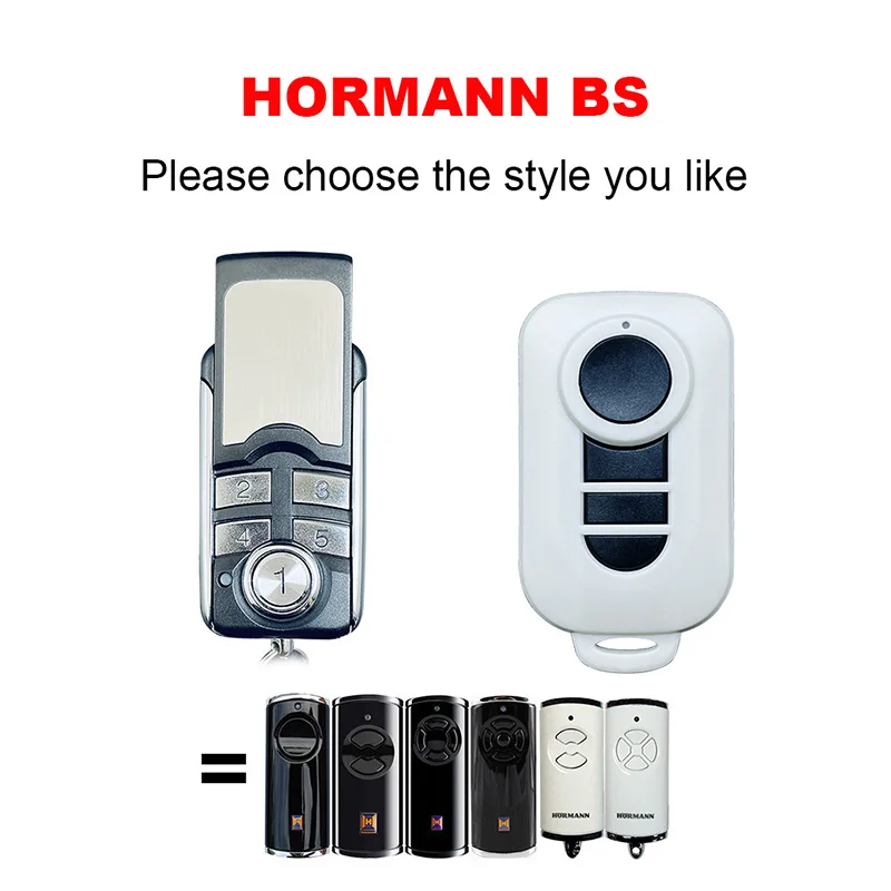 HORMANN HSE2 HSE4 868 BS Télécommande HORMANN HS1 HS4 HS5 HSS4 HSP4 ...