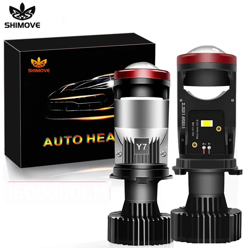 Y7D-H4-Bi-LED-Projector-Mini-Lens-Car-Headlight-6000K-High-Low-Beam ...