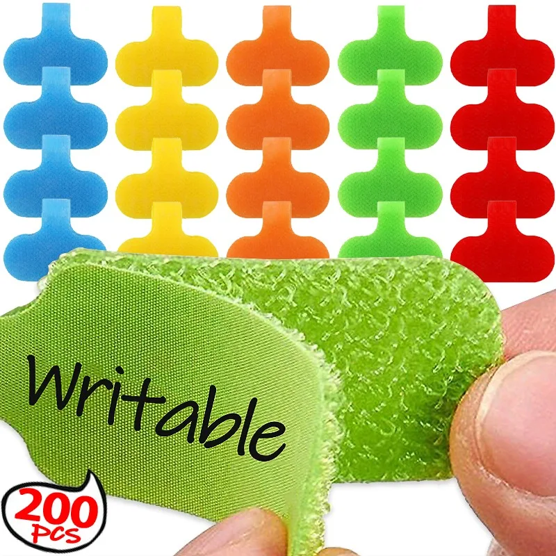 200/10x Cable Labels Easy Write Nylon Wire Tags for Organizing and ...