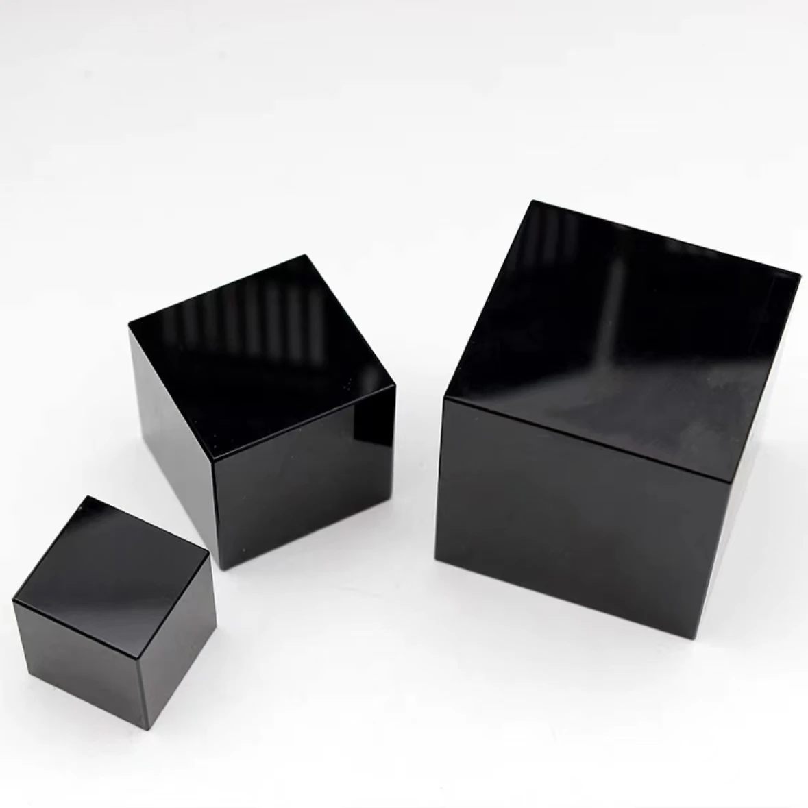 Natural-black-Crystal-cube-Mineral-Ornament-Magic-Repair-Home ...