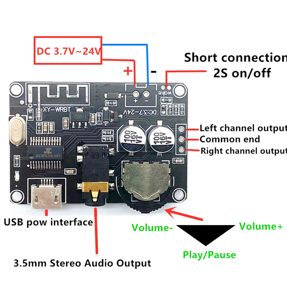 Bluetooth Audio Receiver Board Bluetooth 5.0 Mp3 Lossless Decoder Board ...