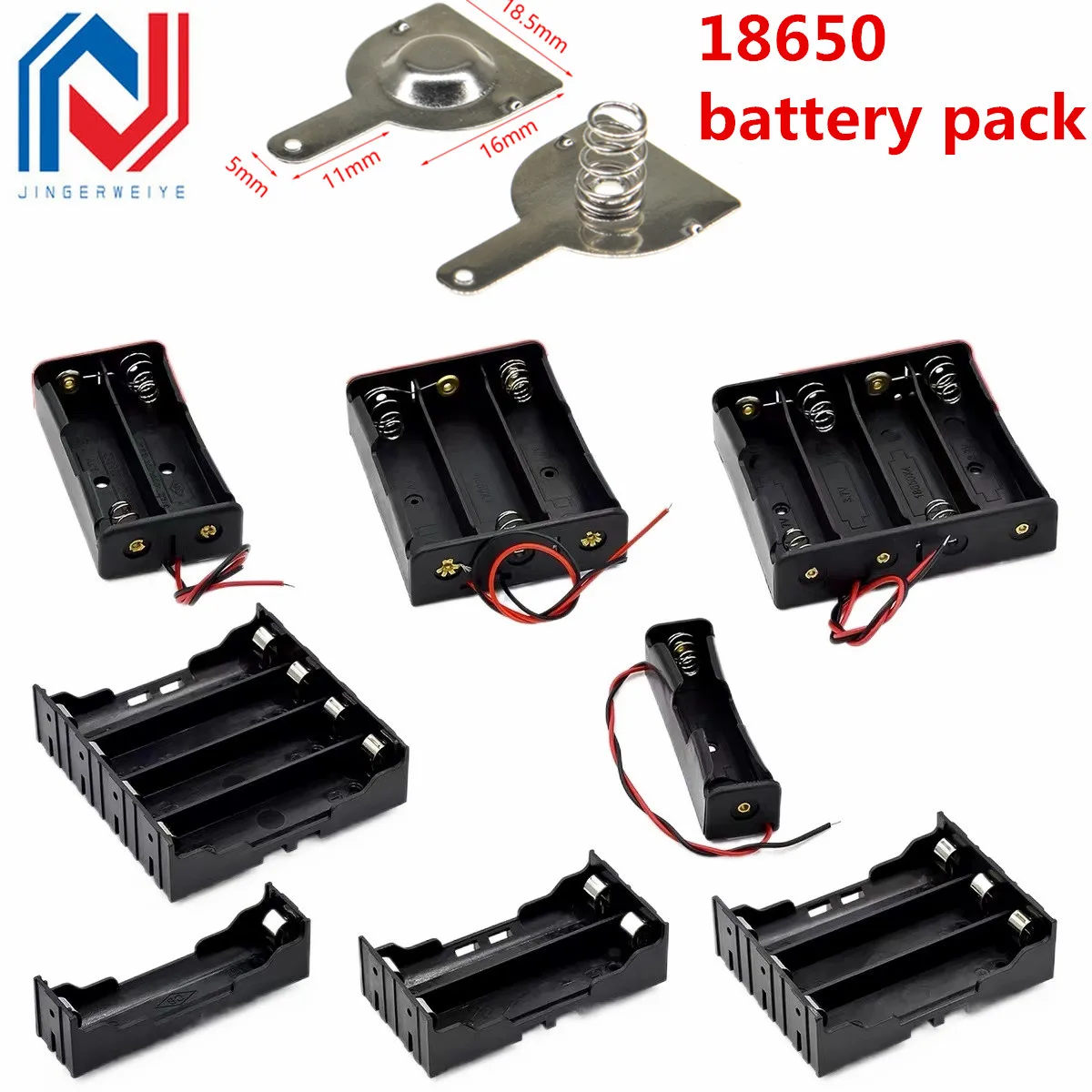 2pcs-ABS-18650-Power-Bank-Cases-1X-2X-3X-4X-18650-Battery-Holder ...