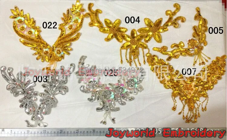 2015-Sequin-applique-trims-embroidery-paillette-patches-flower-beaded-V ...