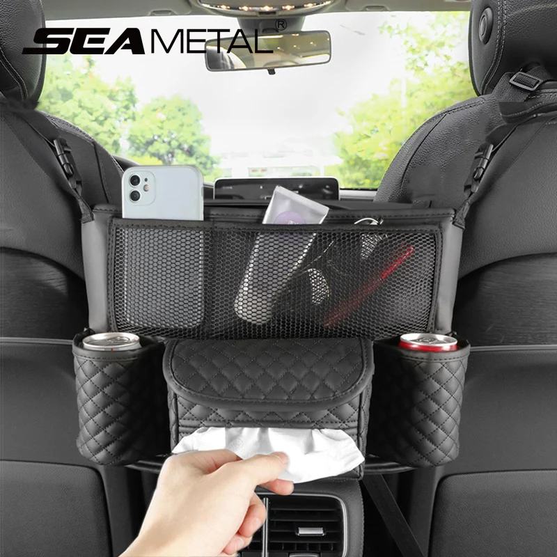 Car-Seat-Storage-Bag-Car-Organizer-Holder-For-Handbag-Tissue-Drink-PU ...