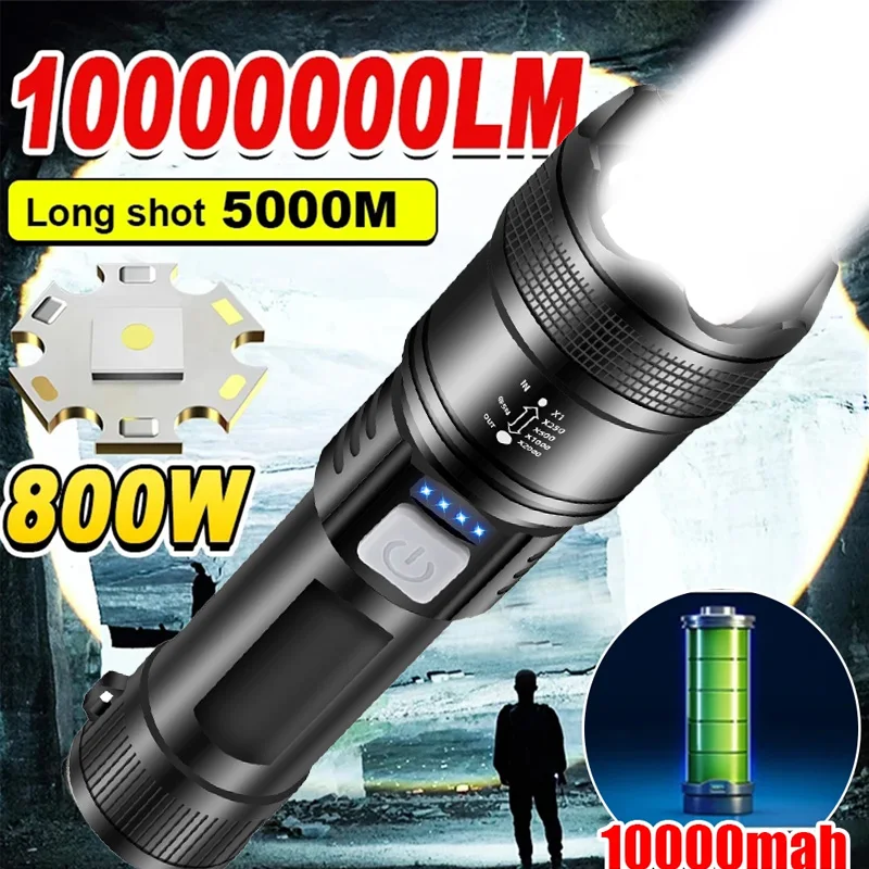 Powerful-P70-Led-Flashlights-5000LM-Ultra-Bright-Tactical-Light ...