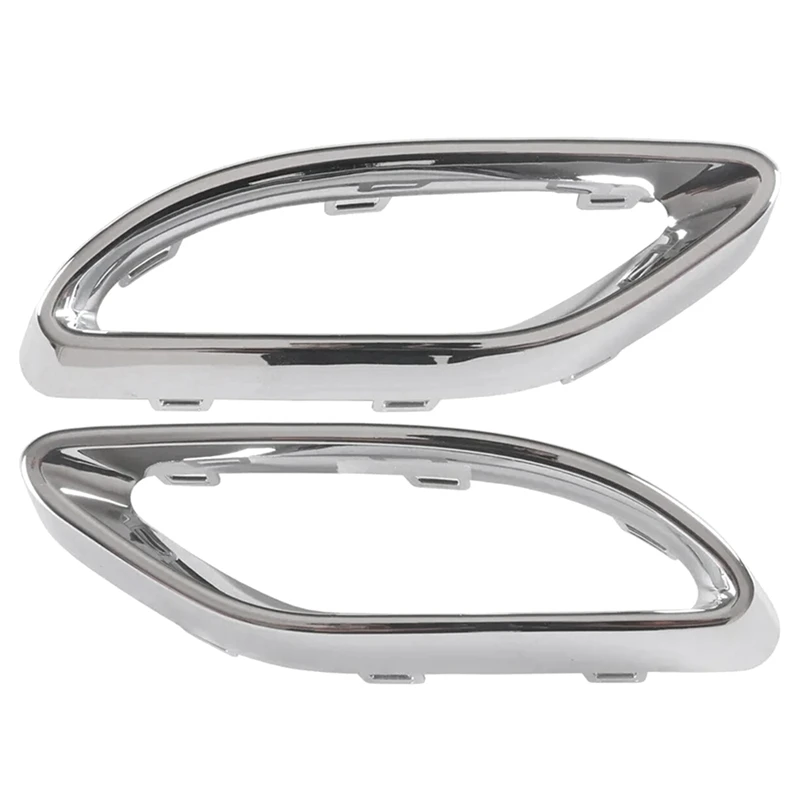 Left&Right Rear Exhaust Pipe Trim Bezel Tailpipe Cover Trim For ...