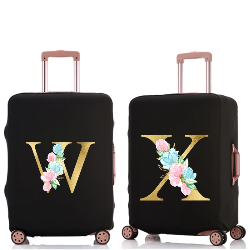 26 Letter Print Travel Luggage Cover Suitcase Protection Bag Traveler ...
