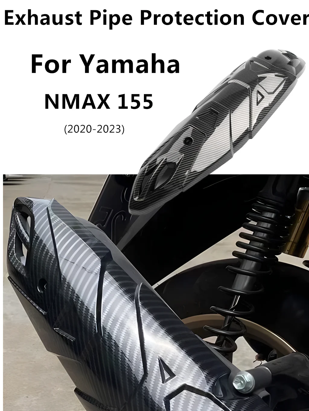 For-Yamaha-NMAX155-NMAX-155-Exhaust-Pipe-Protection-Cover-Heat-Shield ...