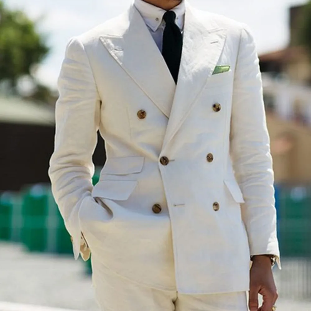 White Suit Design for Men: The Only Two-Piece Slim-Fit Tuxedo Set That ...