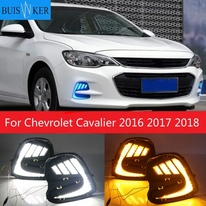 2PCS LED DRL For Chevrolet Cavalier 2016 2017 2018 Daytime Running ...