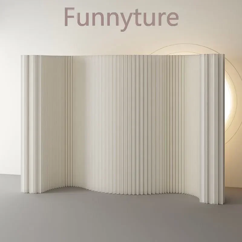 Folding Paper Screen Partition Self-Loading Push-Pull Telescopic Baffle ...