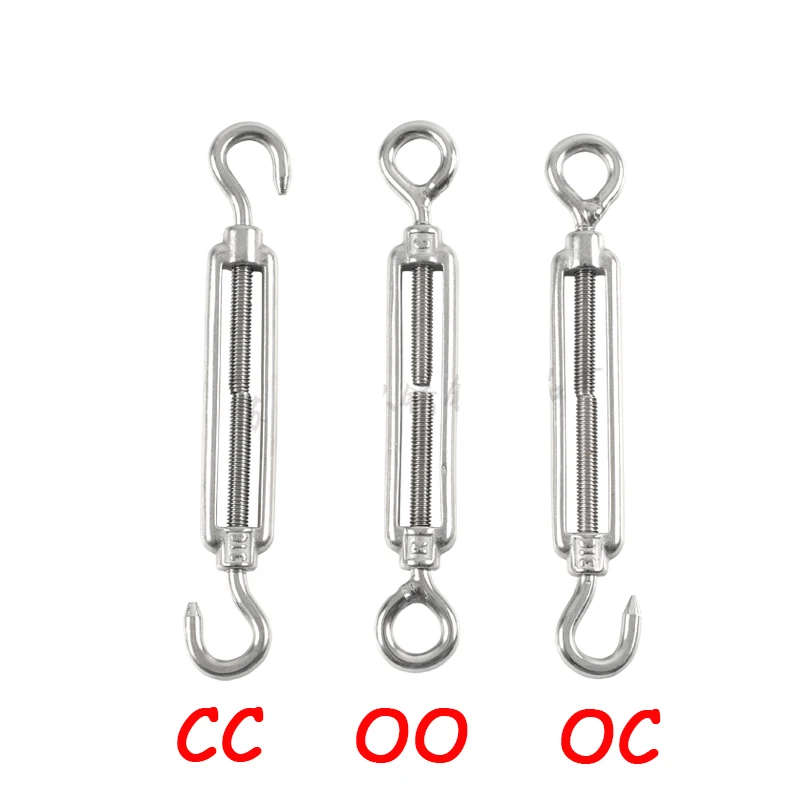 M4-M16-316-Stainless-Steel-Adjust-Chain-Rigging-Hooks-Eye-Turnbuckle ...