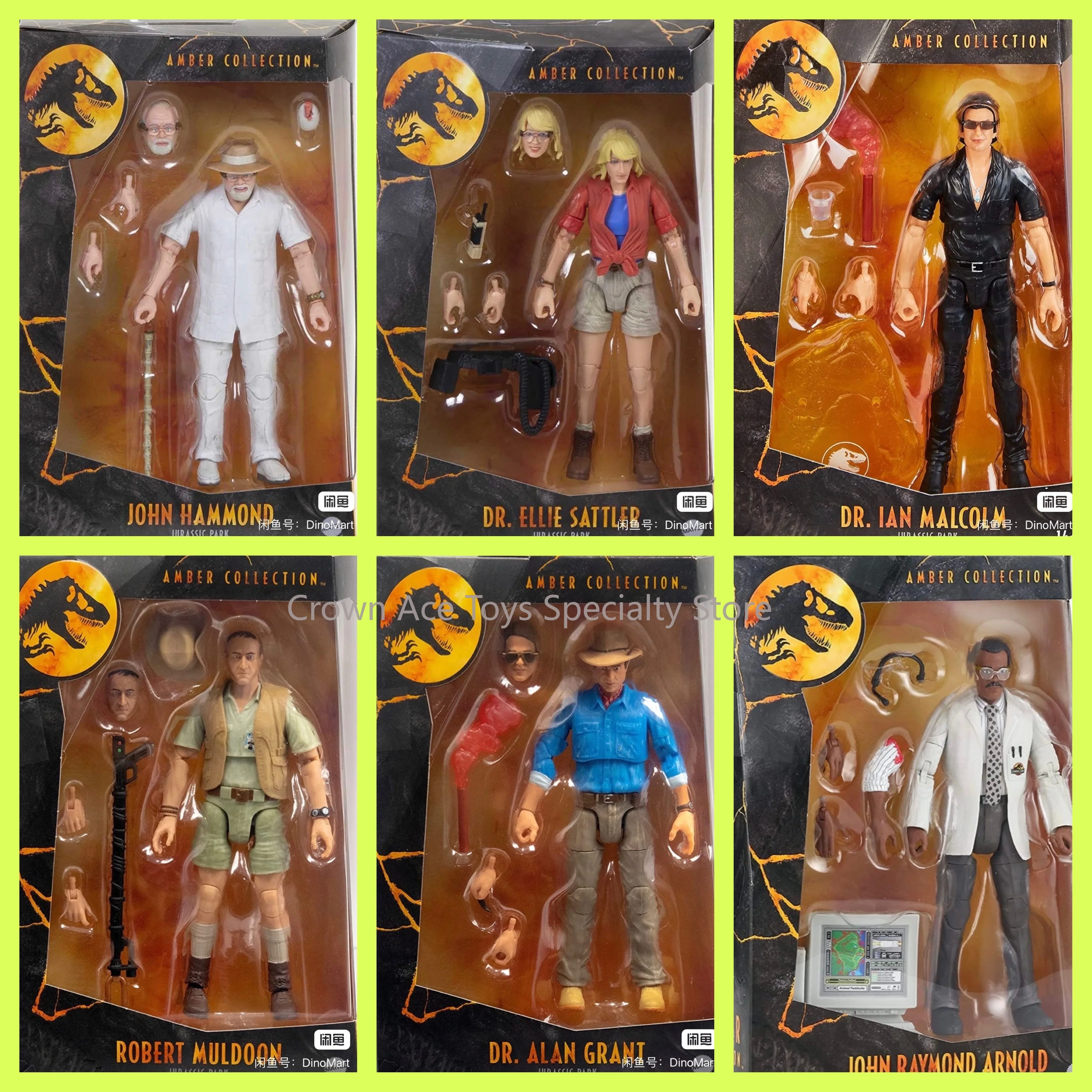 MATTEL-Jurassic-World-2-Alan-Grant-Robert-Muldoon-Ellie-Sattler-Raymond ...