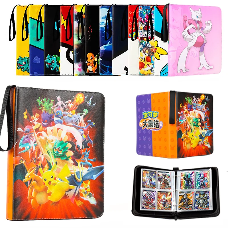 New Pokemon Cards Album Book Anime Cartoon Trading Cards Game Pikachu ...
