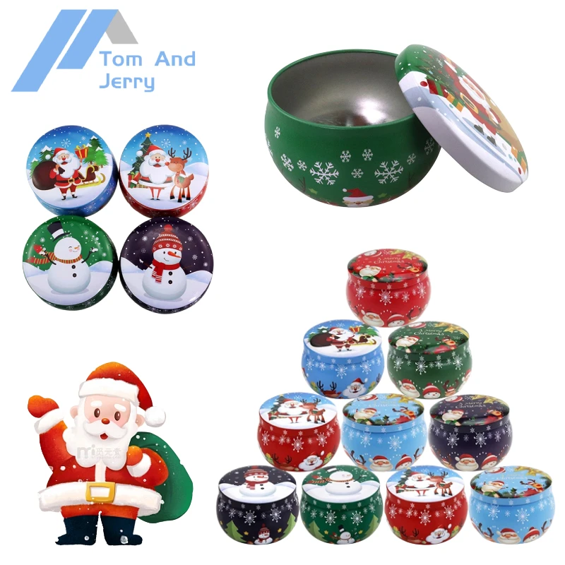 Christmas-Tinplate-Round-Candy-Tin-Can-Metal-Candle-Jars-With-Lid ...
