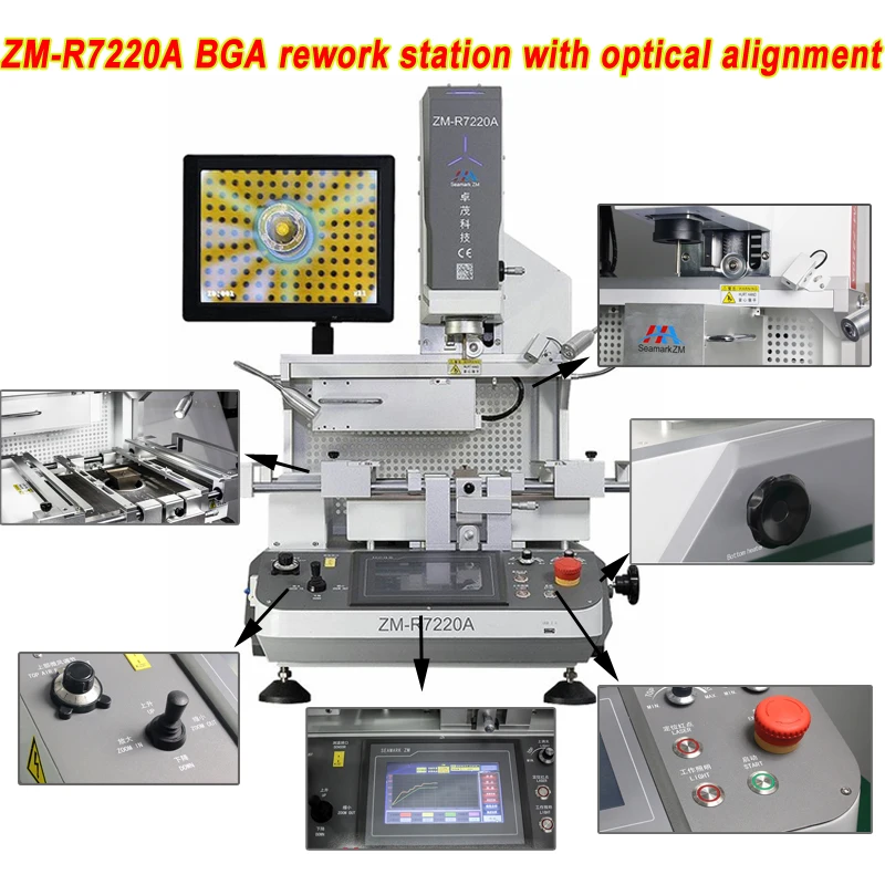 ZM-R7220A-Esta-o-de-retrabalho-BGA-com-alinhamento-ptico-suporte-PCB-V ...