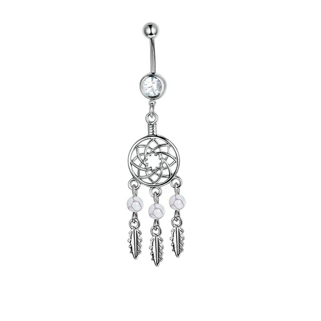 Dreamcatcher Belly Button Piercing