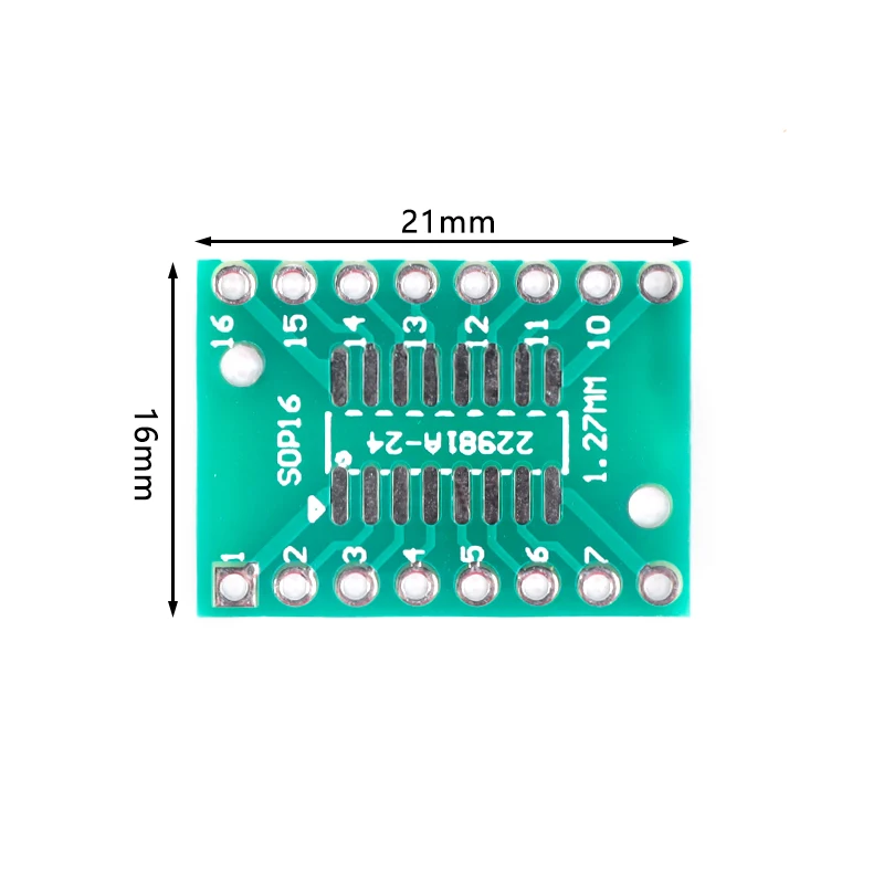 10PCS TSSOP16 SSOP16 SOP-16 SOP16 to DIP16 Transfer Board DIP Pin Board ...