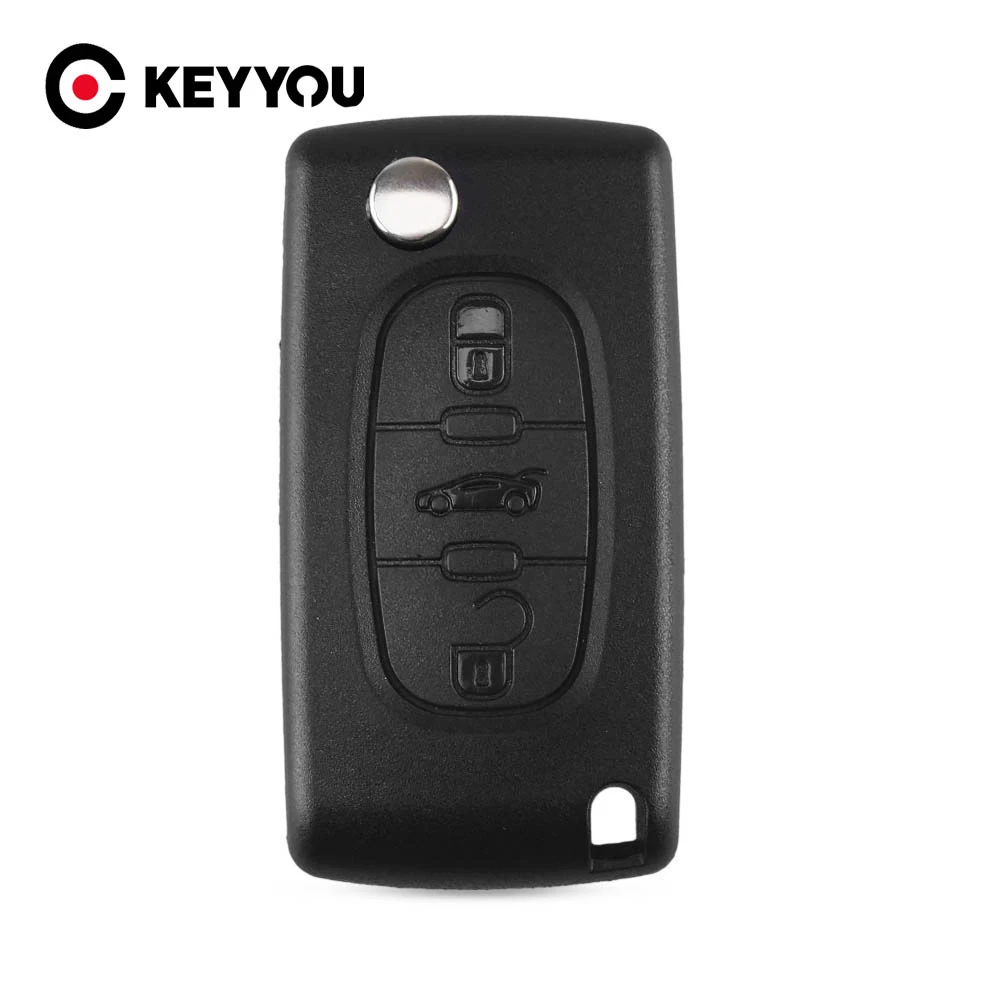 KEYYOU For peugeot 407 407 307 308 607 Remote Key Case Shell Key Cover ...