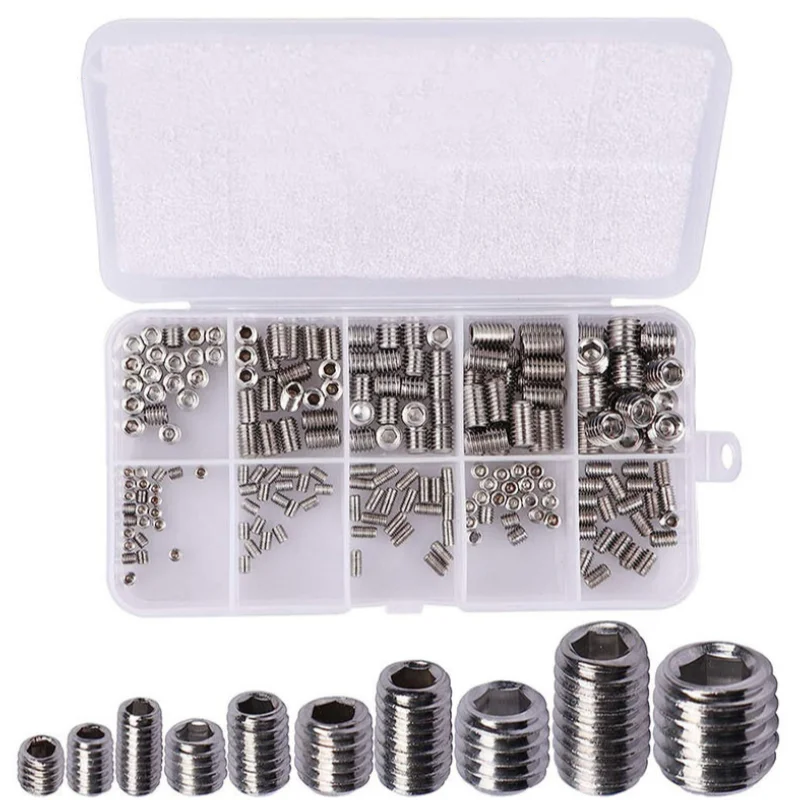 Socket-Head-Hex-Set-Screw-Assortment-Kit-Grub-Screw-Cup-Metric-304 ...