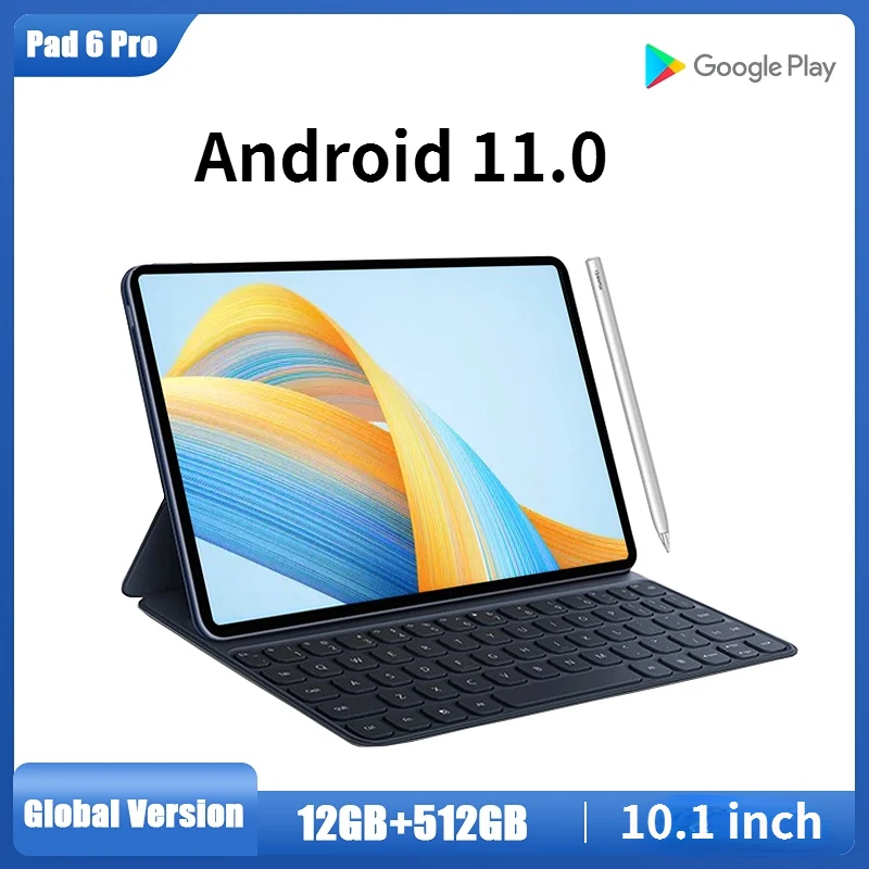 2023 novo 10.1 polegada 4k hd tela versão global tablet android 11.0 ...