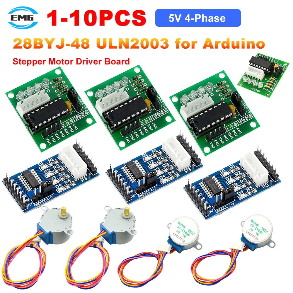 10-2-1PCS-5V-4-Phase-Driver-Controller-Board-Multi-Channel-Output-28BYJ ...