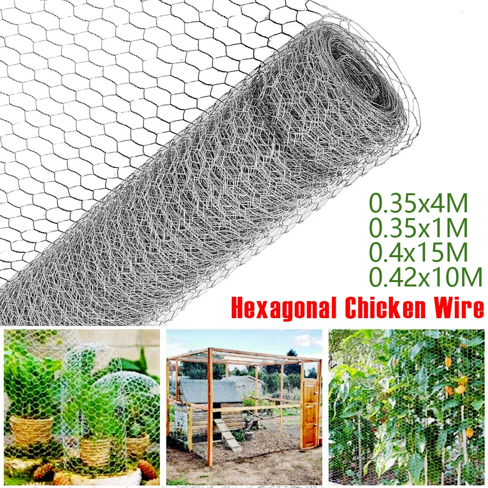 Hexagonal Chicken Wire Iron Chicken Wire Mesh Roll Multipurpose Poultry ...