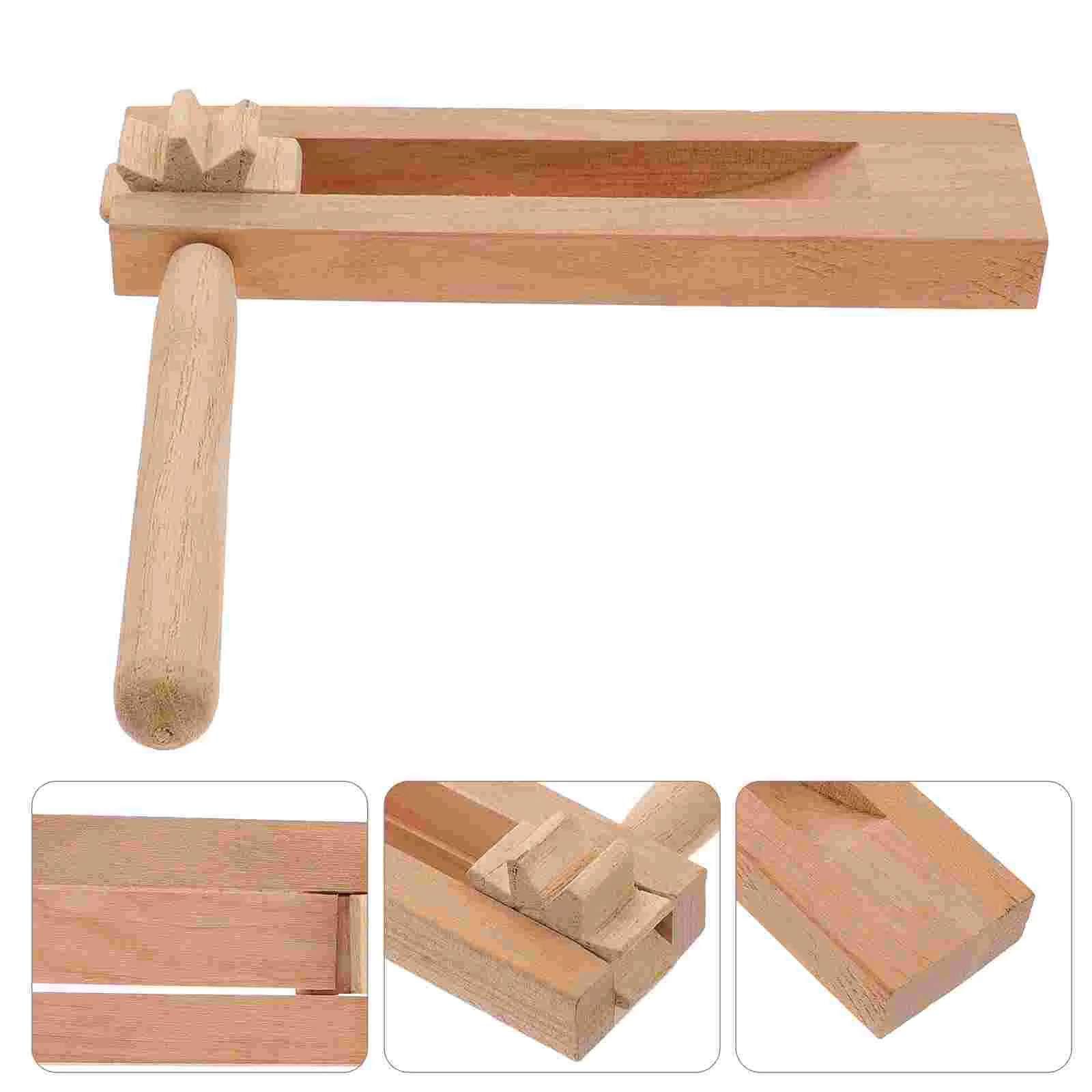 Soundboard-Ratchet-Noise-Maker-Wooden-Toy-Practical-Castanet-Musical ...