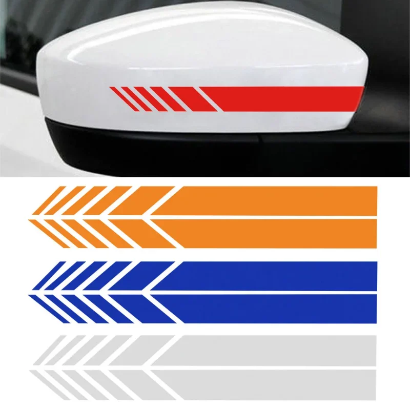 Fashion-Racing-Stripe-Stickers-Car-Rearview-Mirror-Vinyl-Waterproof ...