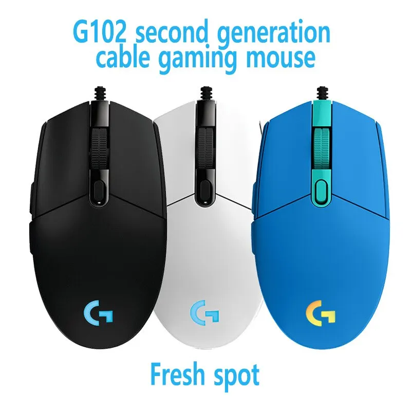 Logitech G102 Lightsync Wired Gaming Mouse Backlit Mechanica Side ...