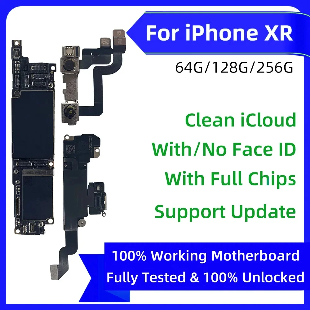 Unlocked Motherboard for iPhone XR, Fully Tested, Main Logic Board with ...