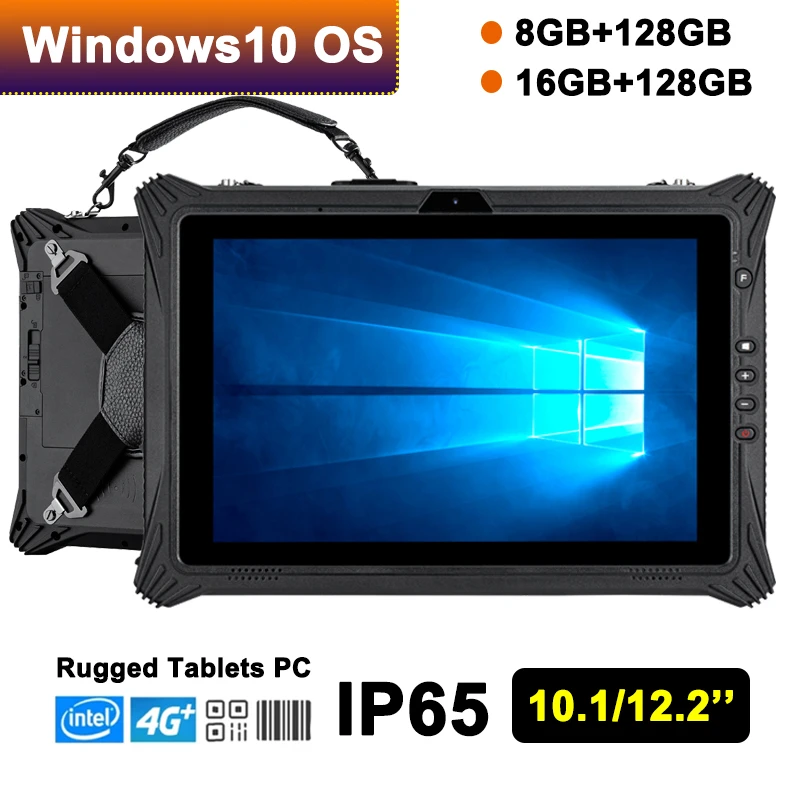 Rugged Tablet PC 10.1 inch Windows 10 Industrial 4G TLE Standard 12 ...