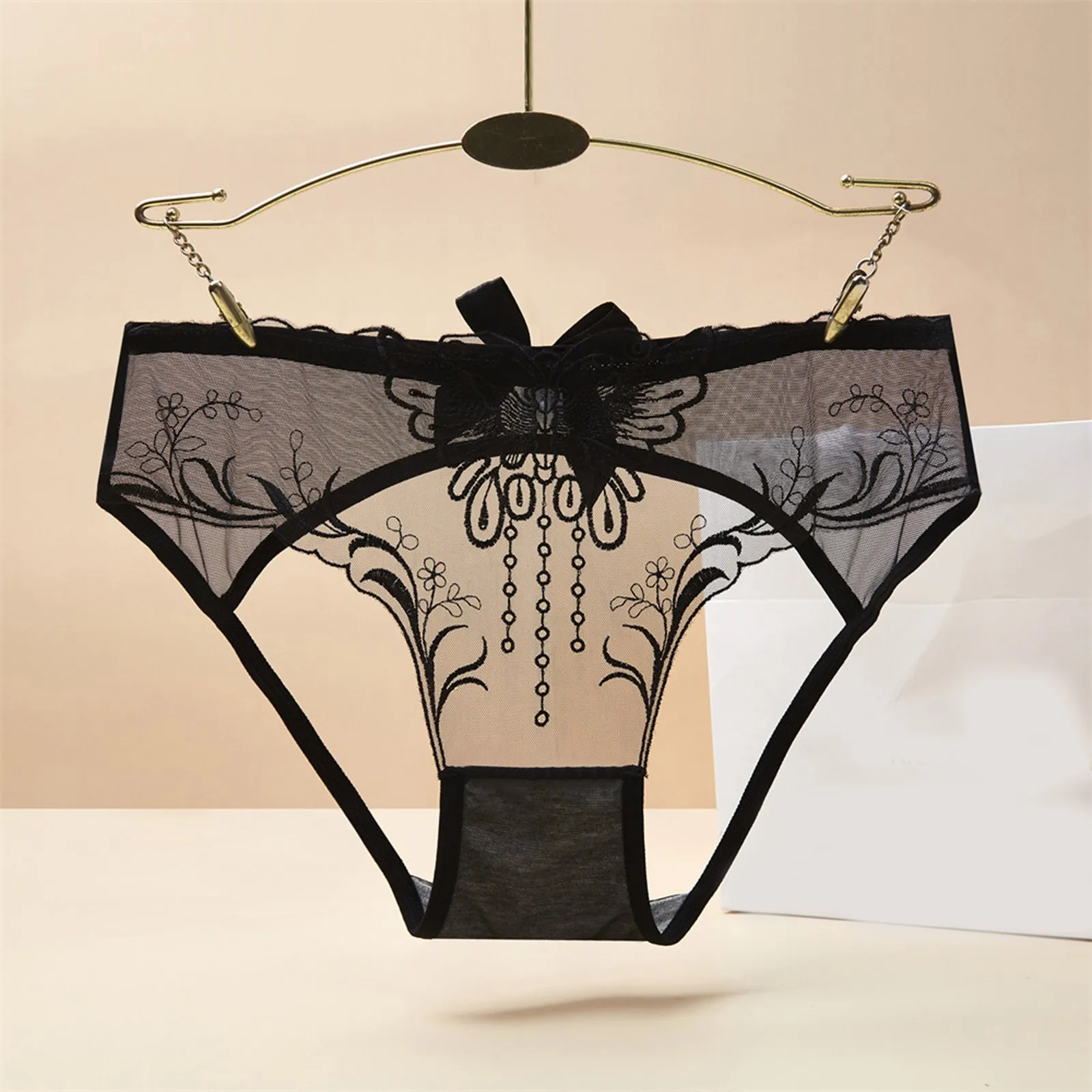 Women-S-Underwear-Lace-Sexy-Breathable-Lace-Hollow-Out-Pure-Brief-Sheer ...