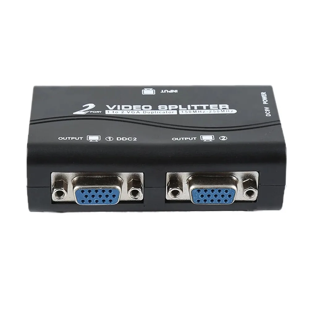 1-PC-to-2-Monitor-1-to-2-Split-Screen-VGA-Splitter-Video-Splitter ...