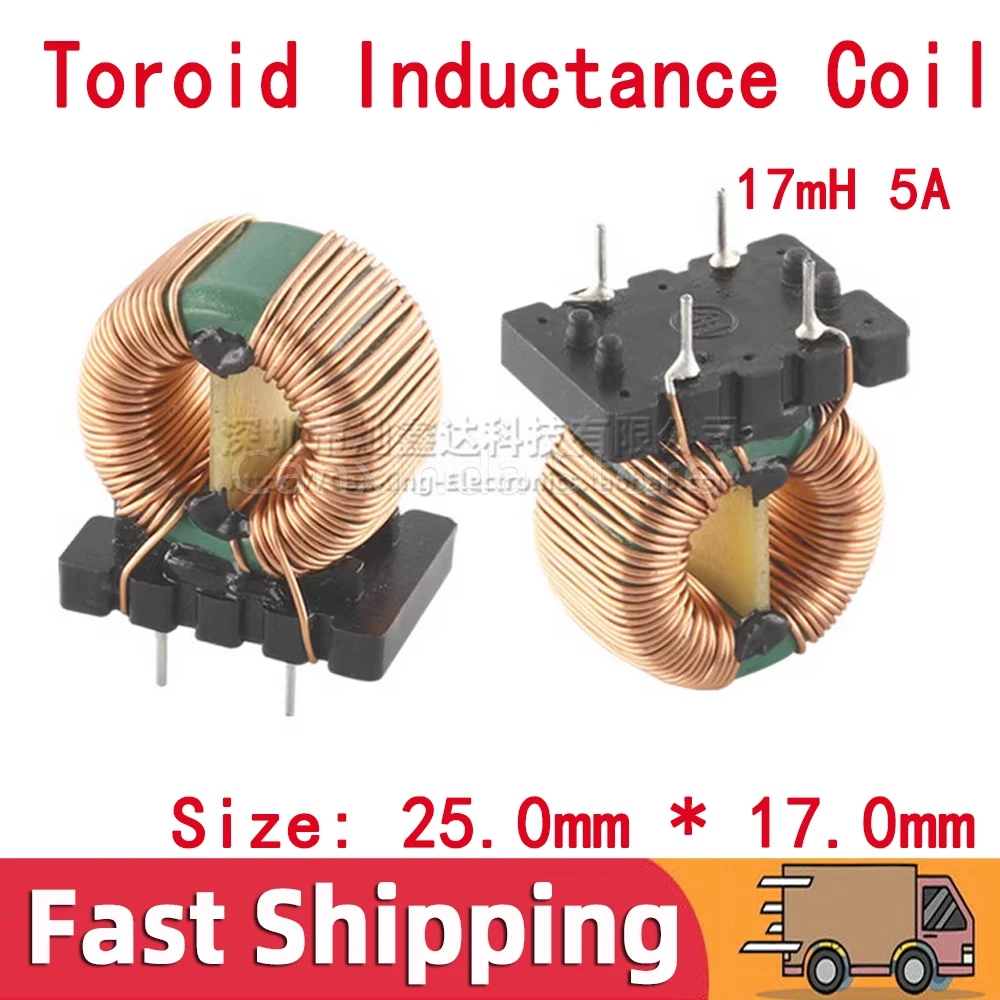 5pcs-Toroid-Magnetic-Ring-Common-Mode-Inductor-Wire-Wind-Wound-Coil ...