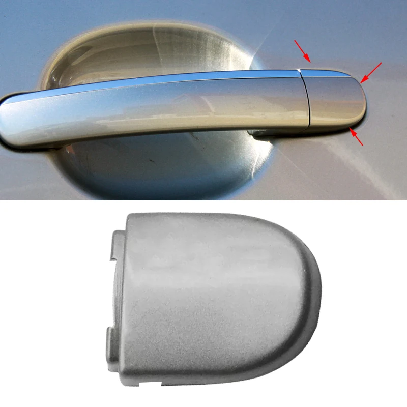 Außen Vorne Links Tür Griff Lock Schlüssel Kappe Silber Fit für VW ...