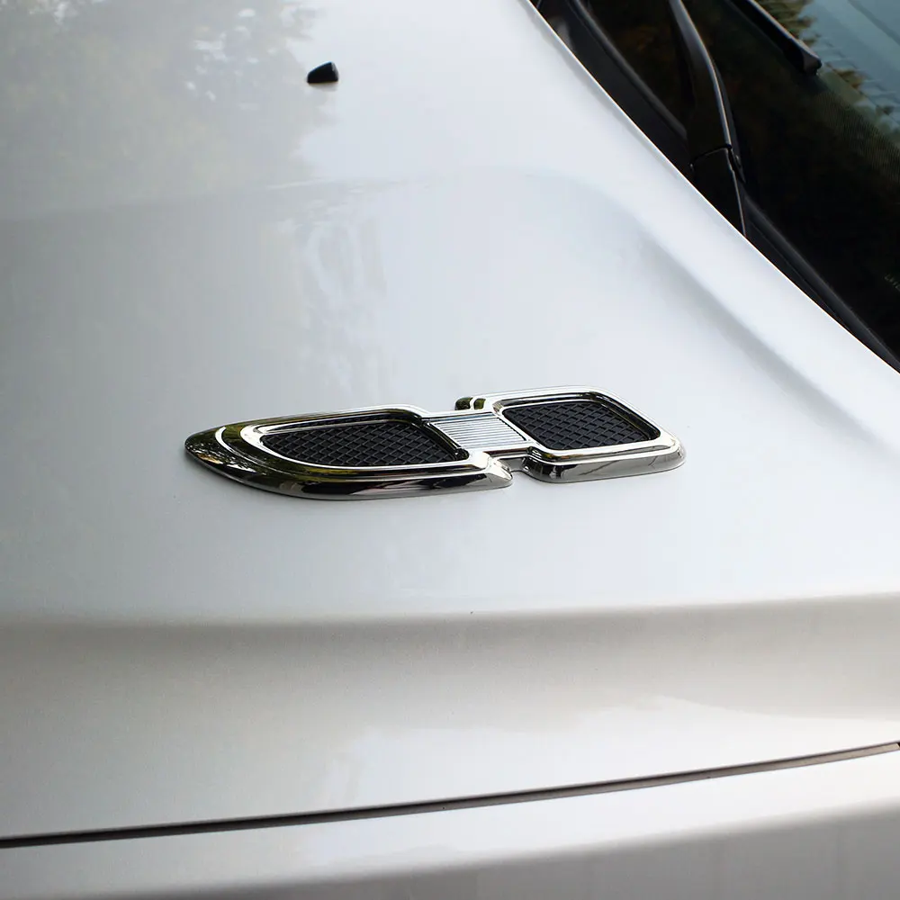 Color My Life Car 3D Air Vent Flow Fender Engine Cover Stickers for ...