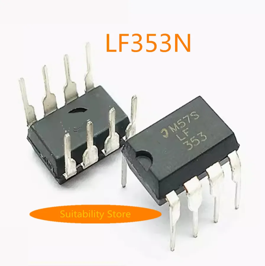 10pcs-New-original-LF353N-LF353-with-DIP8-dual-operational-amplifier ...