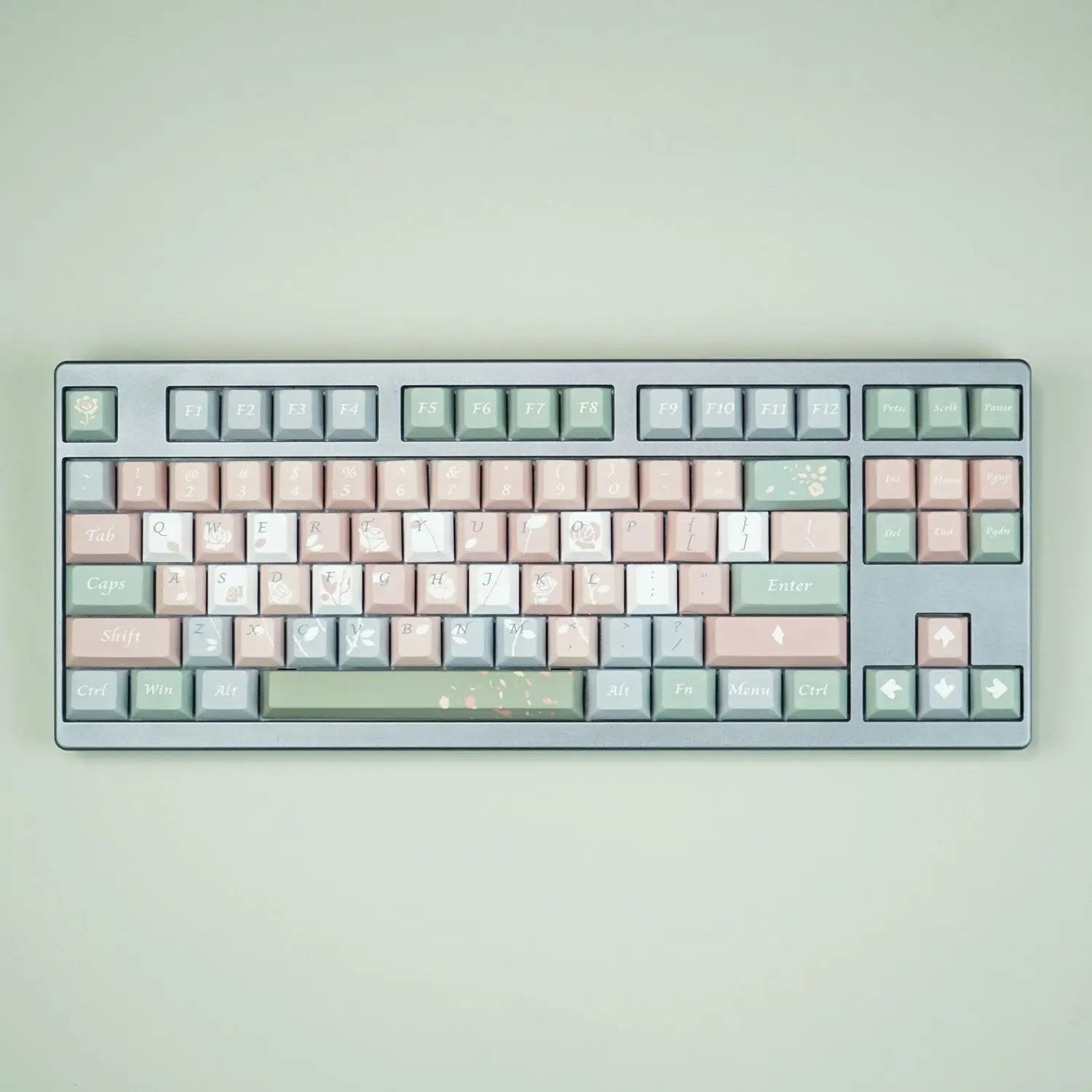 Cherry-Profile-Keycaps-Set-Light-Pink-Green-Cute-Mechanical-Keyboard ...