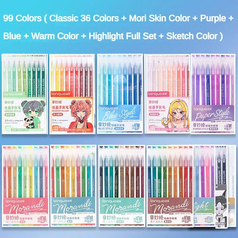 9-99-Colors-Morandi-Gel-Pen-Handbook-Pen-0-5mm-Students-Writing-Pen ...