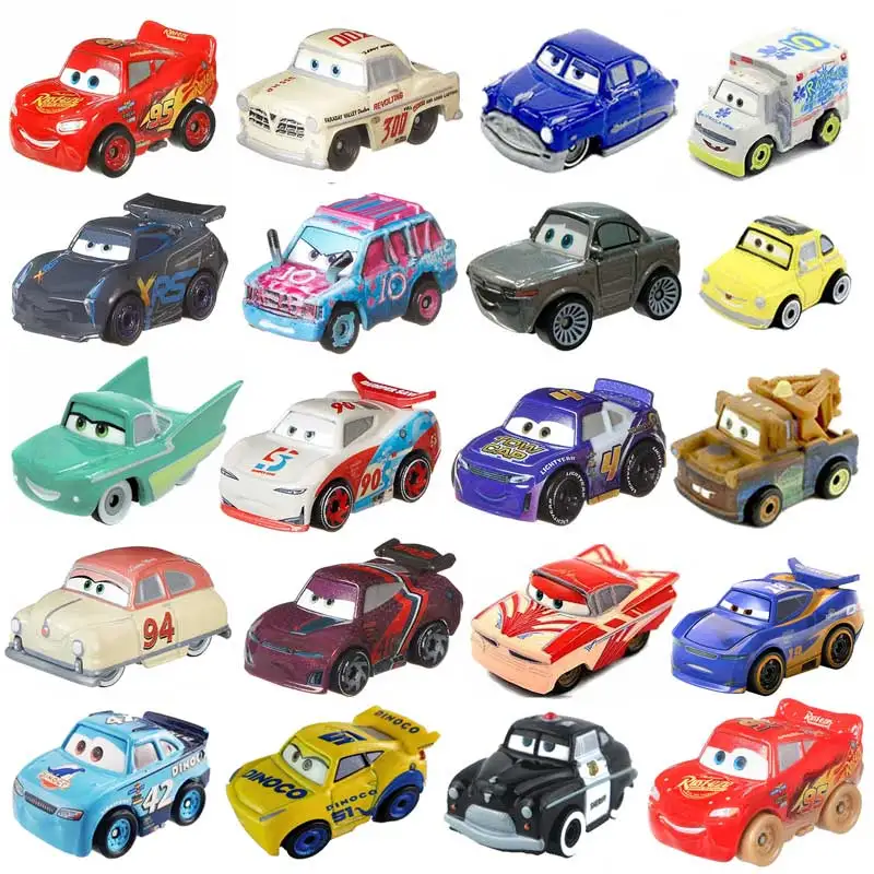 Disney Pixar Cars 2 3 Lightning McQueen police car Cruz Mater Black ...