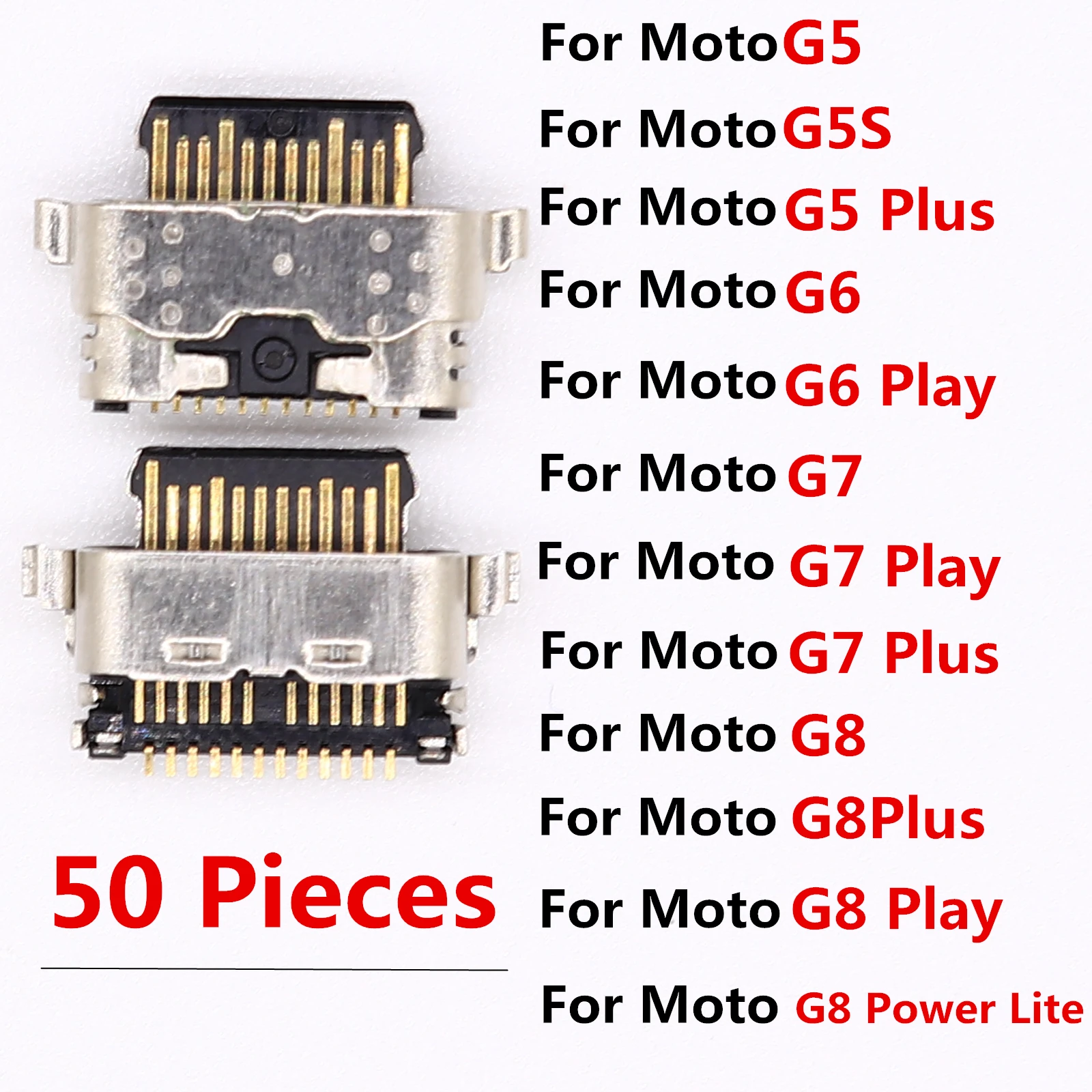 50Pcs-Micro-USB-Connector-Charging-Port-Jack-Plug-Dock-For-Motorola ...