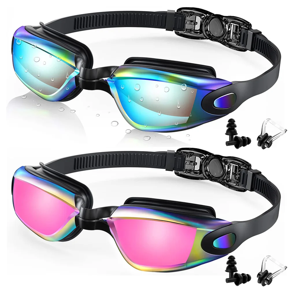 2-Pack-Swimming-Goggles-Anti-Fog-UV-Protection-Adjustable-Swimming ...