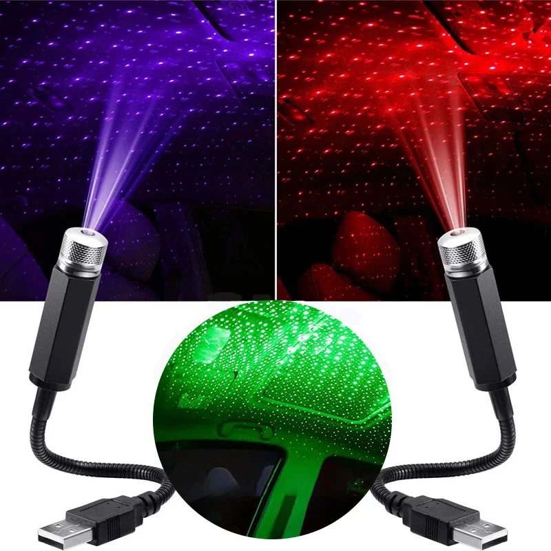 USBMini-Starry-Laser-Atmosphere-Ambient-Projector-Lights-NEW-Car-Roof ...